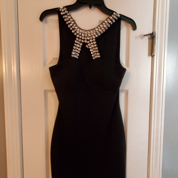 Body Central | Dresses | Black Dress With Rhinestone Detailing | Poshmark